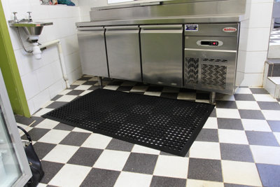 Large Heavy Duty Rubber Mat Industrial Bar Safety Anti-Fatigue Non Slip ...