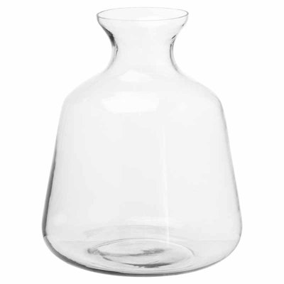 Large Hydria Vase - Glass - L34 x W34 x H42 cm - Clear | DIY at B&Q