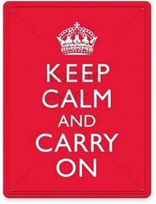 Large Keep Calm And Carry On Wall Plaque/sign 40 X 30cm Bomber Command ...