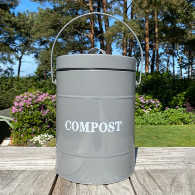 Large Kitchen Composter Caddy with Inner Bucket and 3 Filters in French ...