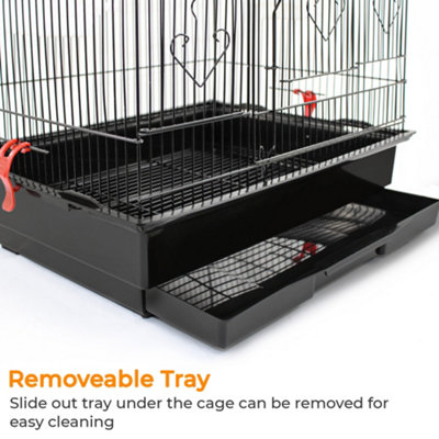 Large Metal Bird Cage Budgie Canary Parakeet Cockatiel Finch Lovebird ...