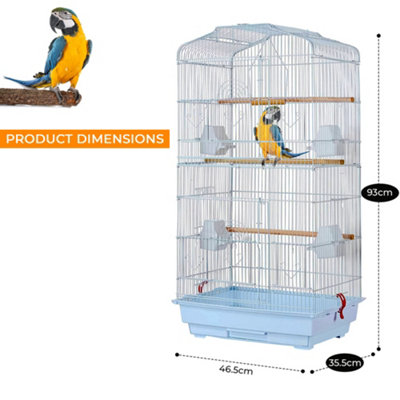 Large Metal Bird Cage Budgie Canary Parakeet Cockatiel Finch Lovebird ...