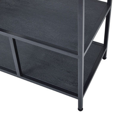 Large Multi Shelf Unit - Metal - L40 x W100 x H200 cm - Black