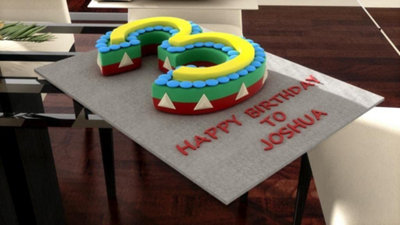 Number 3 cake mold store