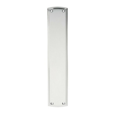 Large Ornate Door Finger Plate with Stepped Border 382 x 65mm Polished ...