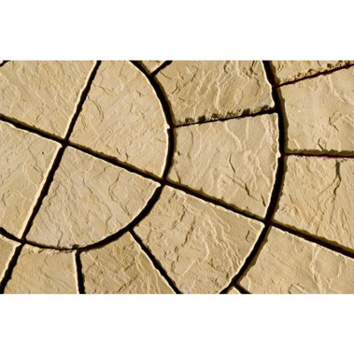 Large Patio Circle Kit 'The Gawsworth' Barley 2.56m Diameter