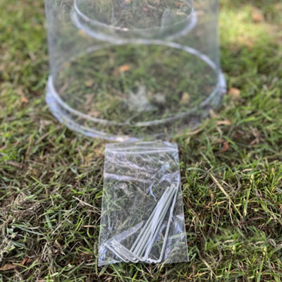 Large Plastic Plant Protection Garden Bell Cloche Covers with Ground ...