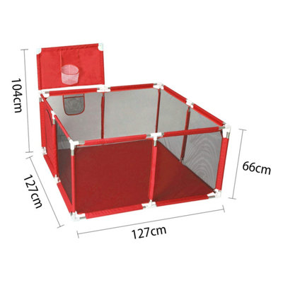Large Playpen With Breathable Mesh - Spacious Professionally Designed ...