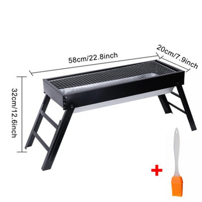 Large Portable Folding Charcoal BBQ Grill for Outdoor Garden & Camping