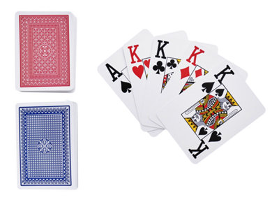 Large Print Playing Cards - 2 Pack - Easy to See for Weak Vision for ...