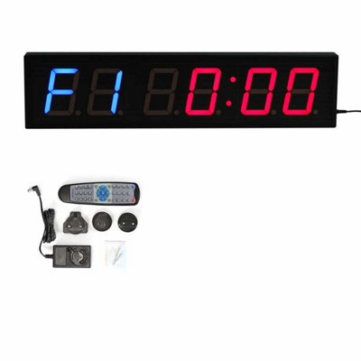Large Programmable Digital Interval Wall Clock, Stop Watch, Timer for ...