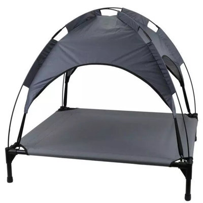 Large Raised Dog Bed Puppy Pet Cot Elevated Tent Roof Canopy Sun Shade ...