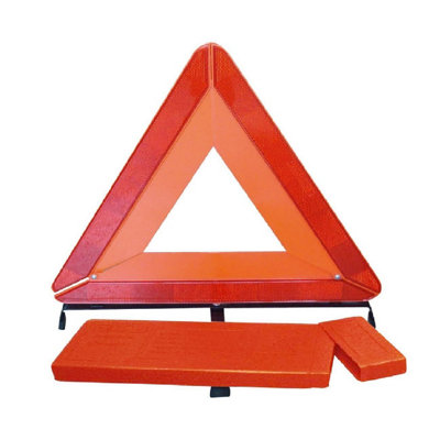 Large Reflective Warning Triangle Sign and Orange Safety Vest ...