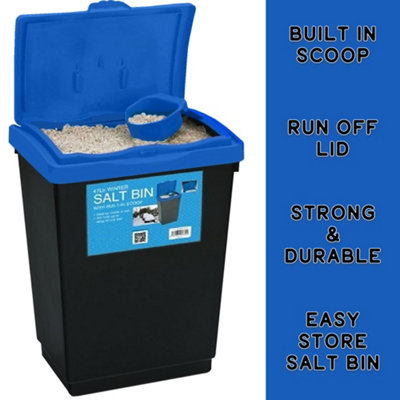 Large Rock Salt Grit Storage Bin with Scoop Salt Bin - 47L