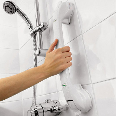 Large Safety Handle for Showers & Baths - Suction Mounted Secure Anti ...