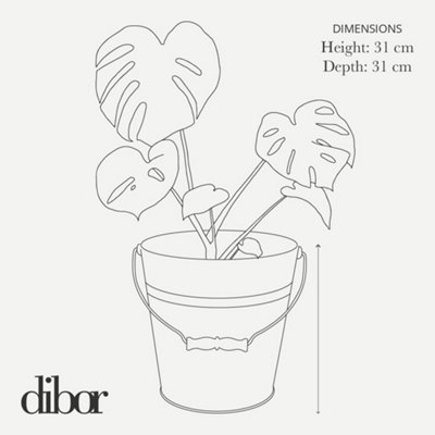 Large Sage Green Indoor Outdoor Garden Bucket Planter Pot