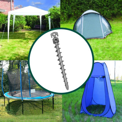Large Screw in Tent Pegs 18cm Heavy Duty Screw in Tent Peg Ideal For ...