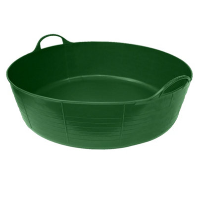 Large Shallow Flexi Tub Bucket 35L For Home, Garden, Equestrian Stable ...
