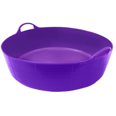 Large Shallow Flexi Tub Bucket 35L For Home, Garden, Equestrian Stable ...