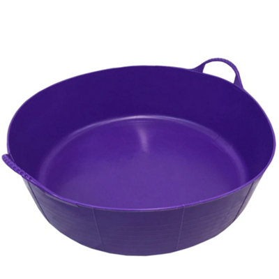 Large Shallow Flexi Tub Bucket 35L For Home, Garden, Equestrian Stable ...
