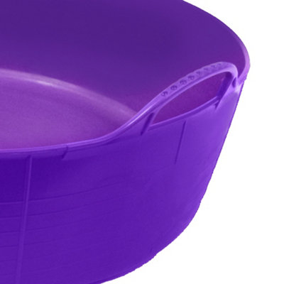 Large Shallow Flexi Tub Bucket 35L For Home, Garden, Equestrian Stable ...