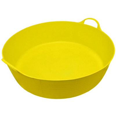 Large Shallow Flexi Tub Bucket 35L For Home, Garden, Equestrian Stable ...
