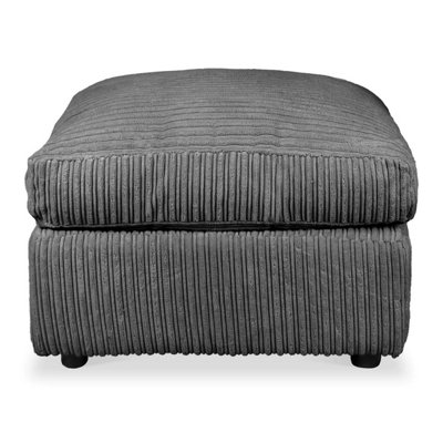 Large size jumbo cord premium footstool