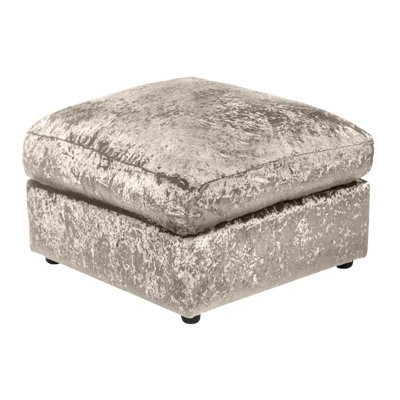 Large size Mink crushed velvet premium footstool