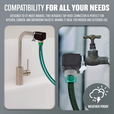 Large Square Mixer Tap Connector Kitchen Garden Hose Pipe Watering ...