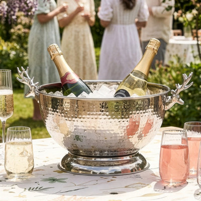 Large Stag Champagne & Wine Bottle Cooler Summer Outdoor Party Ice ...