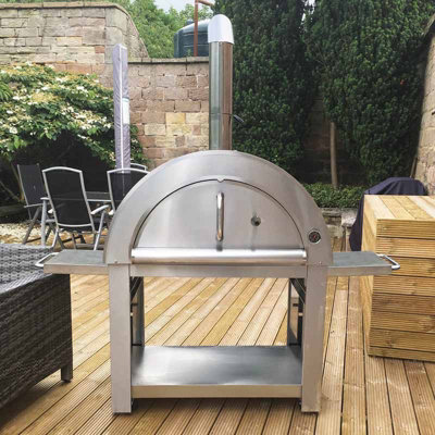 Large Stainless Steel Outdoor Pizza Oven