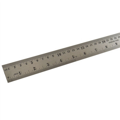 Large Stainless Steel Ruler Rule Measuring Measure Straight Edge 1 ...