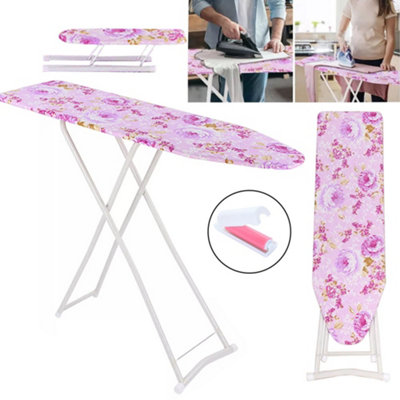 LARGE STRONG FOLDING IRON BOARD IRONING ADJUSTABLE HEIGHT LIGHT WEIGHT ...