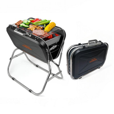 Large Suitcase Portable Foldable Charcoal Grill, Compact Outdoor BBQ ...
