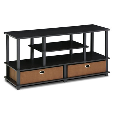 LARGE TV STAND CABINET FOR UP TO 50-INCH TV UNIT WITH STORAGE BIN