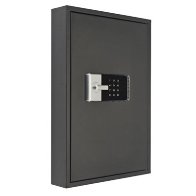Large Wall Mounted Keyless Key Cabinet Digital Touch Pad 80 Keys USB ...