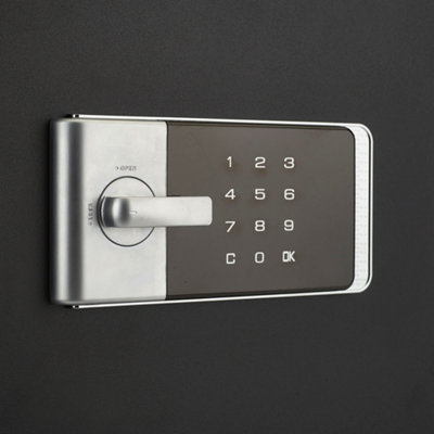 Large Wall Mounted Keyless Key Cabinet Digital Touch Pad 80 Keys USB ...