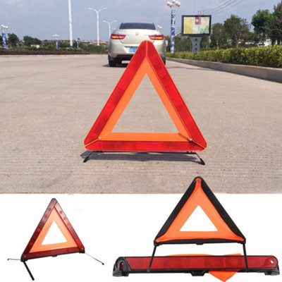 Large Warning Car Triangle Reflective Road Emergency Breakdown Safety ...