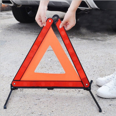 Large Warning Car Triangle Reflective Road Emergency Breakdown Safety ...