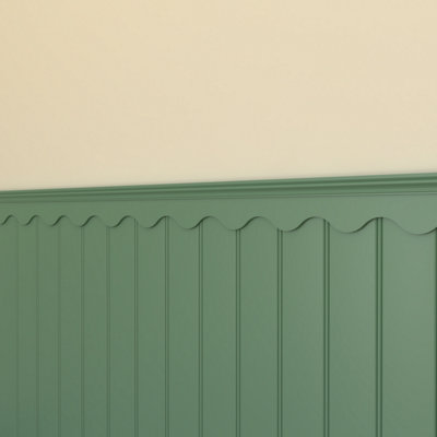 Large Wavy Trim - Unprimed - 1m long - Wall and Shelf Edging MDF Wood ...
