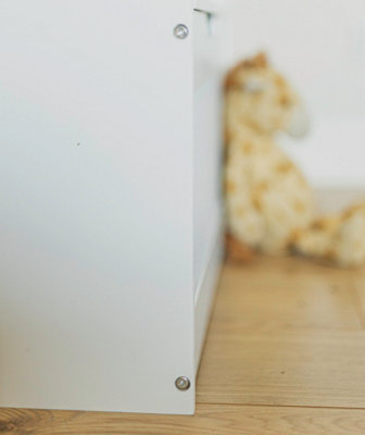 Large White Wooden Kid's Toy Box