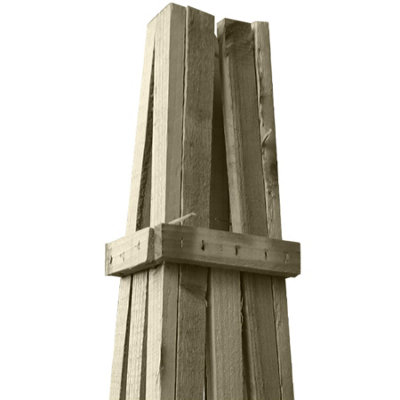 Large Wooden Garden Obelisk Pyramid Plant Support Climbing Frame ...