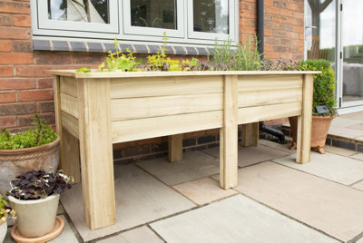 Large Wooden Kitchen Garden Planter - 1.8m Grow Your Own