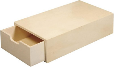 Large Wooden Matchbox, Sliding Drawer Box for DIY Crafts, Storage Box ...