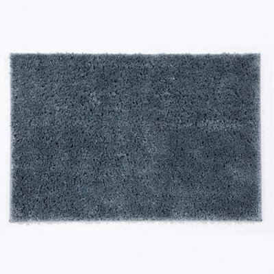 Larissa Blue 100x150cm Shaggy Rug | DIY at B&Q