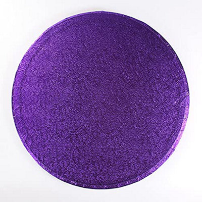 LARRYROO Single Colourful Cake Board Round Thick Drum 12mm Strong ...