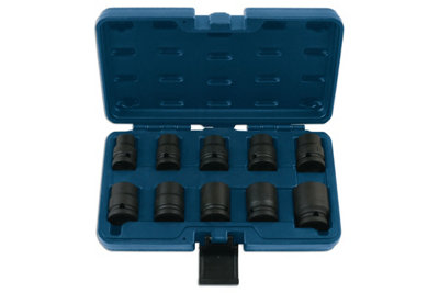 Laser 7609 10pc Impact Socket Set 1/2" Drive Bi-Hex 12pt 13-24mm | DIY ...