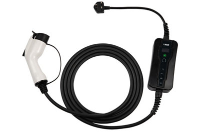 Laser 8629 5m EV Charging Cable Type 1 Female to UK 3 Pin Plug 13A Single Phase