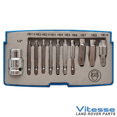 LASER Damaged Cap Head Bolt Screw Extractor Set 11 Pieces 1.5mm-10mm DA1876