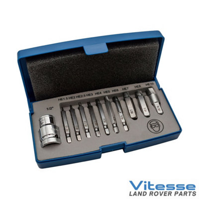 LASER Damaged Cap Head Bolt Screw Extractor Set 11 Pieces 1.5mm-10mm DA1876